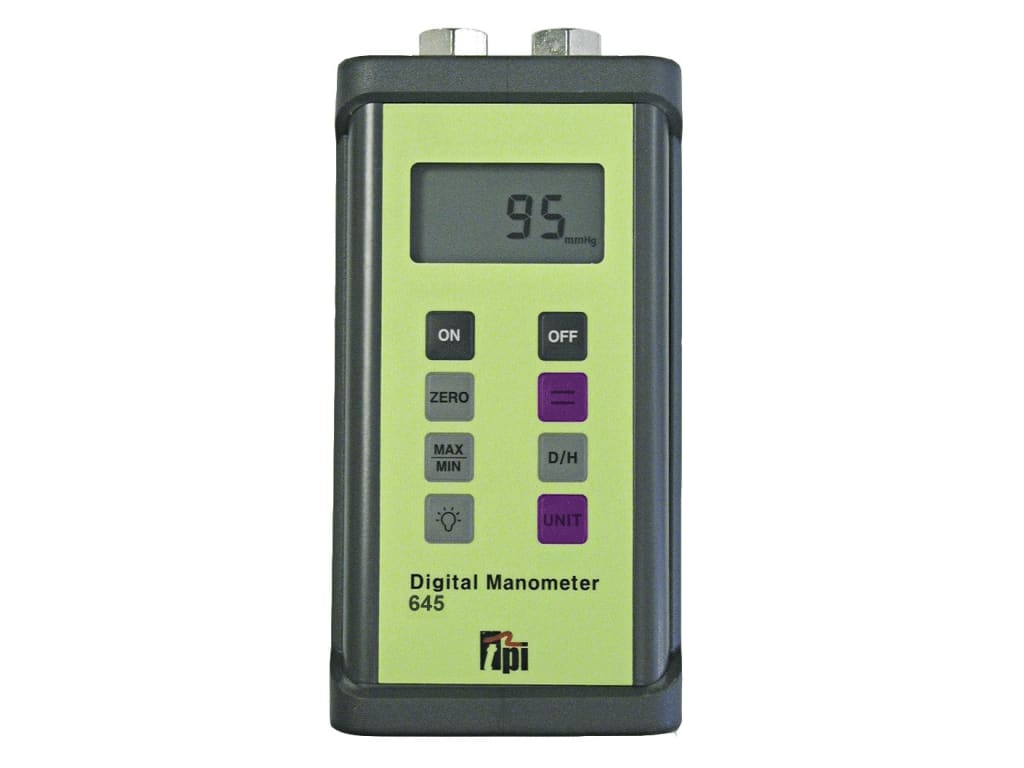 Digital Manometer 0-210kPa TPI Model 645 – Accutherm